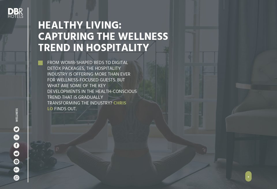 Healthy living: capturing the wellness trend in hospitality - Design ...