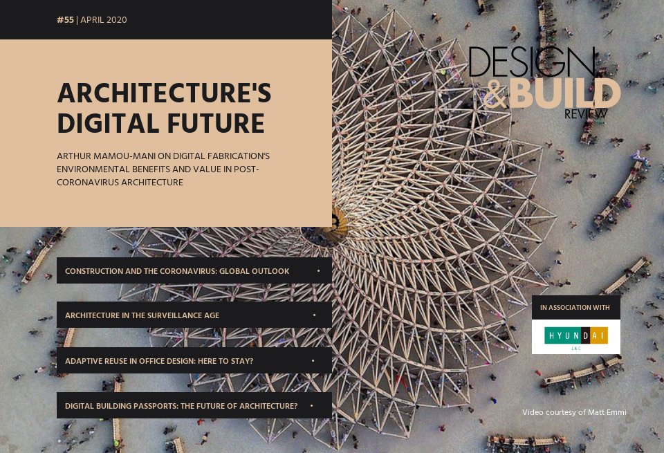 Home | Architecture's Digital Future - Design & Build Review | Issue 55 ...
