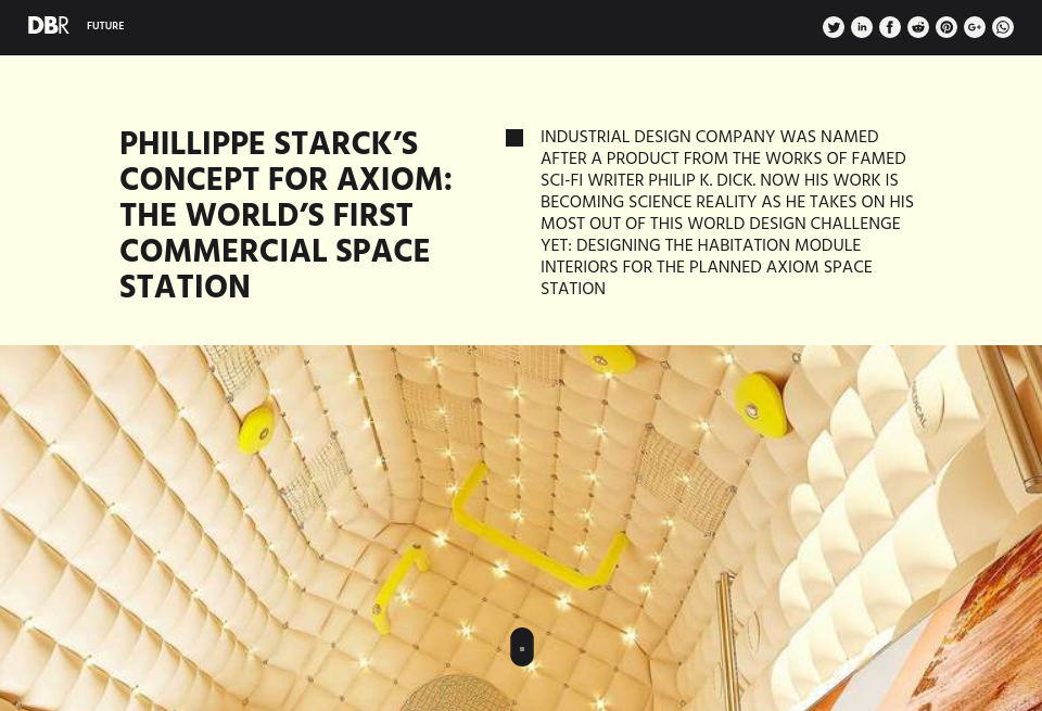 Phillippe Starck’s Concept for Axiom: The World’s First Commercial ...