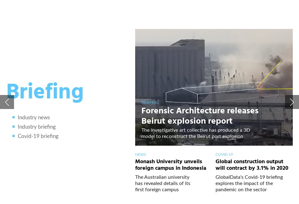 Briefing - Design & Build Review | Issue 59 | December 2020