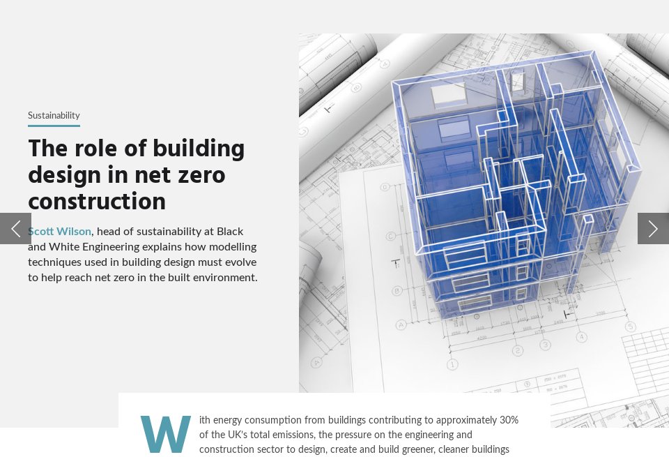 The role of building design in net zero construction - Design & Build ...