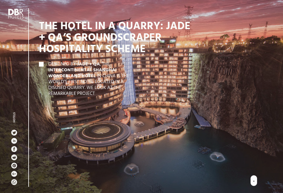 The Hotel in a Quarry: JADE + QA’s Groundscraper Hospitality Scheme ...