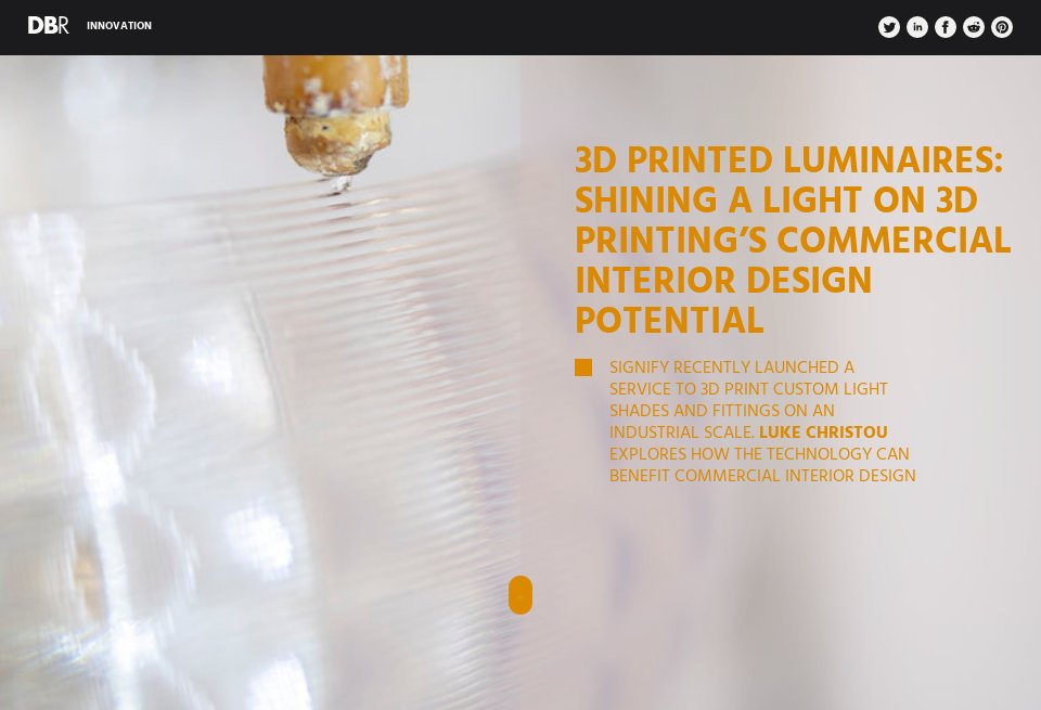 3D Printed Luminaires: Shining A Light On 3D Printing’s Commercial ...