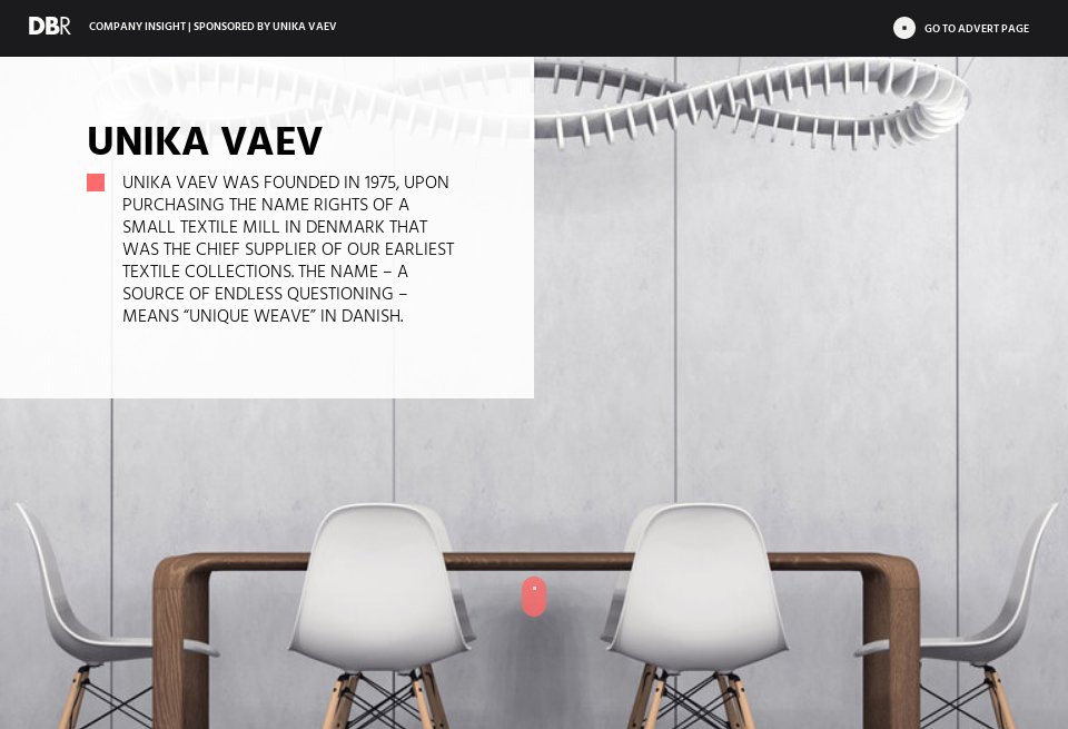 Unika Vaev Company Insight - Design & Build Review | Issue 54 ...