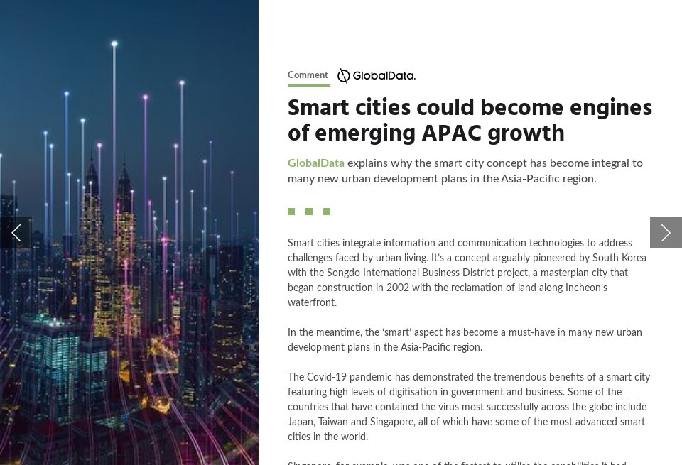 Smart cities could become engines of emerging APAC growth - Design ...
