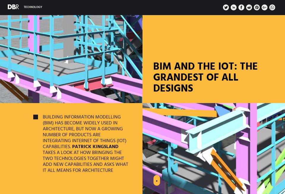 BIM and the IoT: The Grandest of All Designs - Design & Build Review ...