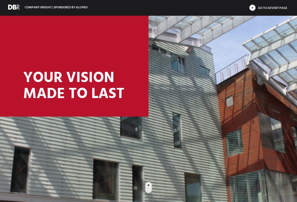 Alupro Company Insight - Design & Build Review | Issue 52 | October 2019