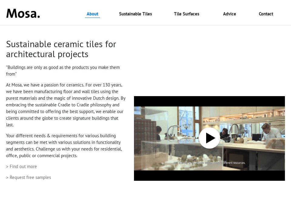 Mosa - Design & Build Review | Issue 52 | October 2019