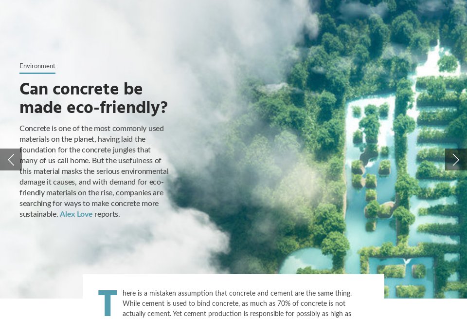 Can concrete be made eco-friendly? - Design & Build Review | Issue 64 ...